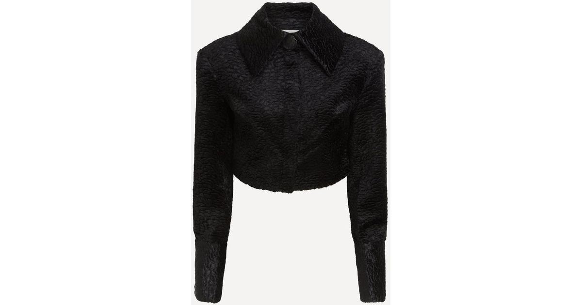 Clea Aldo Micro Jacket in Black | Lyst