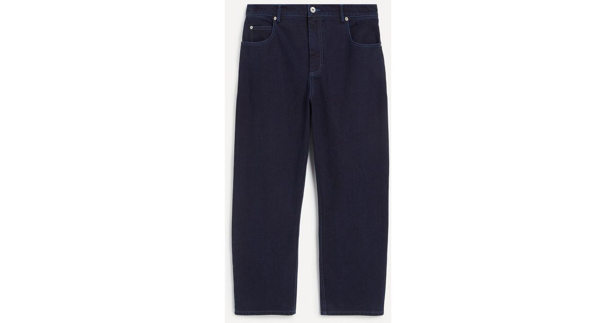 Folk Deep Slub Barrel Leg Jeans in Blue for Men | Lyst