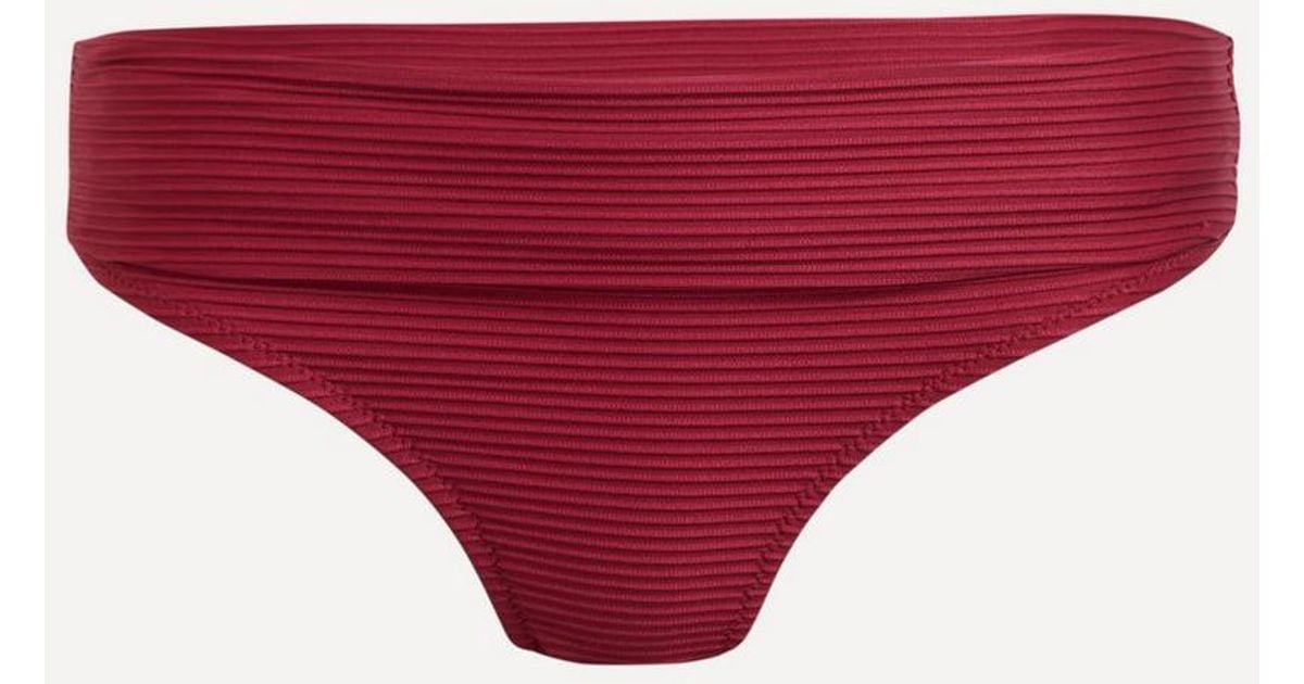 Heidi Klein Fold Over Bottoms in Red | Lyst UK