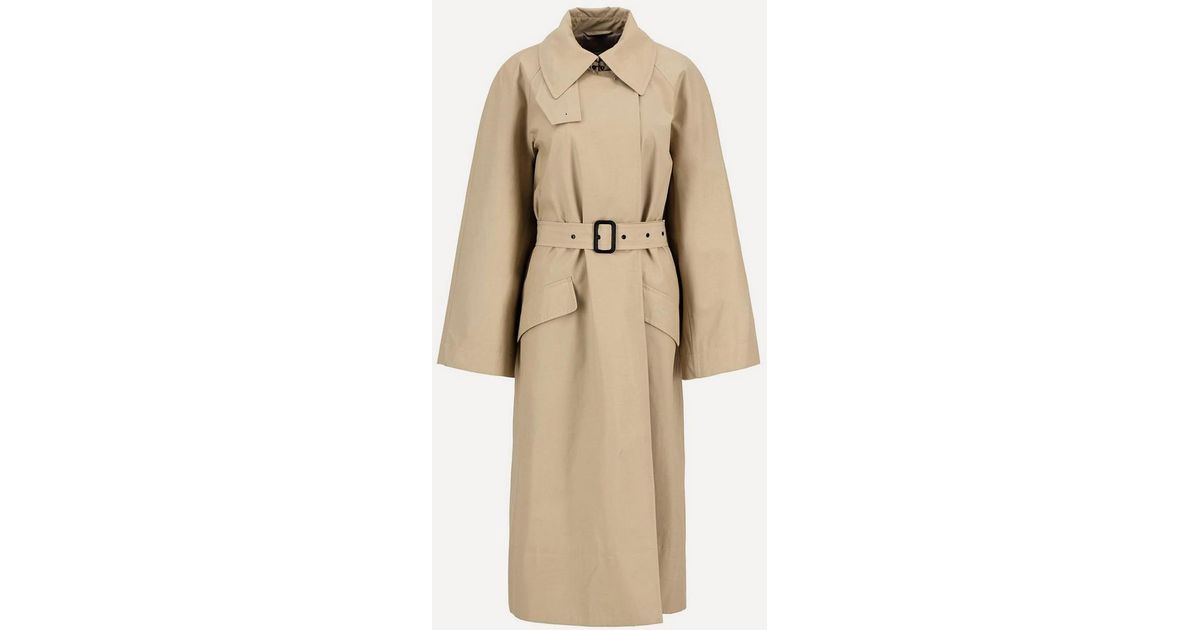 Barbour The Edit By Alexa Harley Showerproof Trench Coat in Natural | Lyst