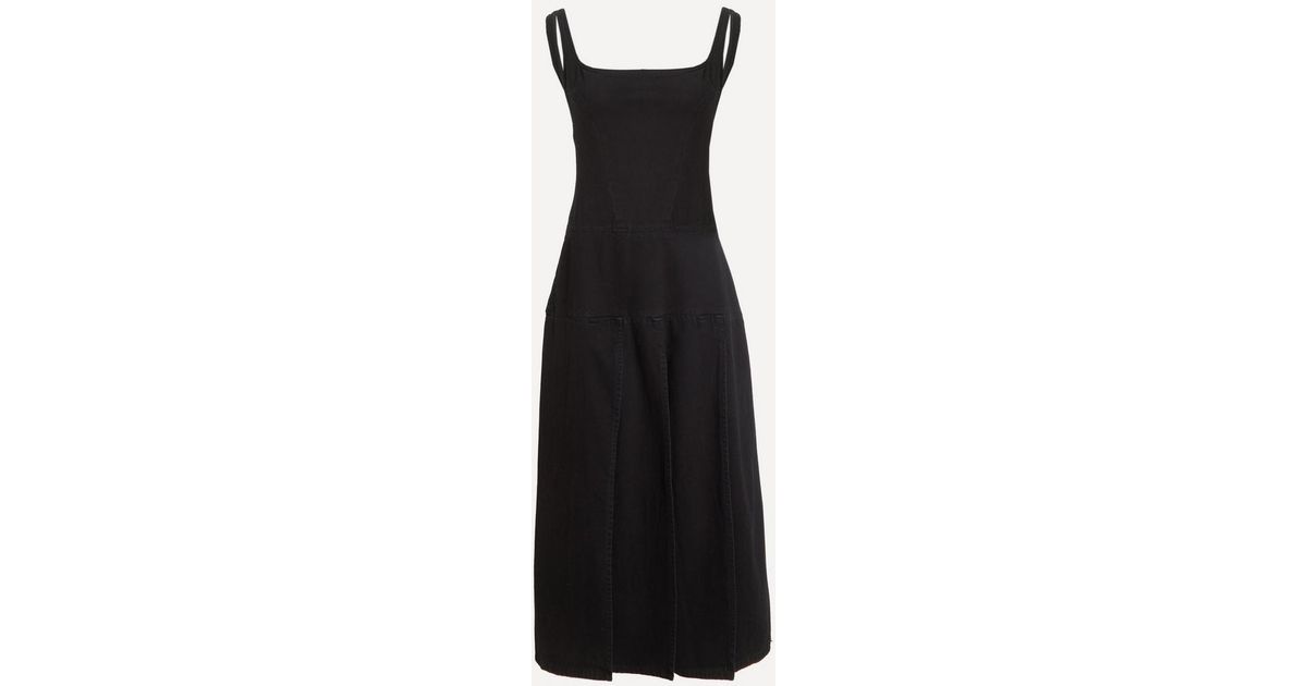 Dala Strip Denim Dress in Black | Lyst UK