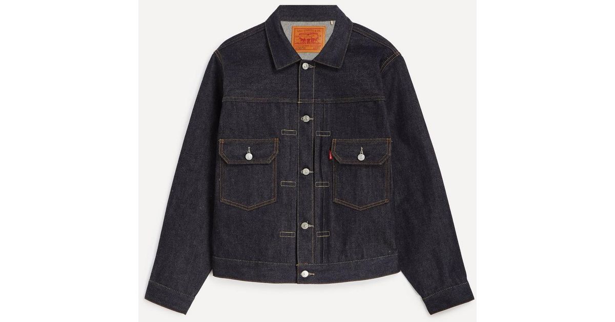 Levi's Vintage Clothing 1953 Type Ii Denim Jacket in Black for Men ...