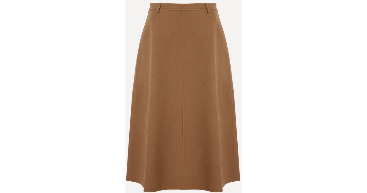 Max Mara Veda Beck Leather Trench Coat in Brown | Lyst UK