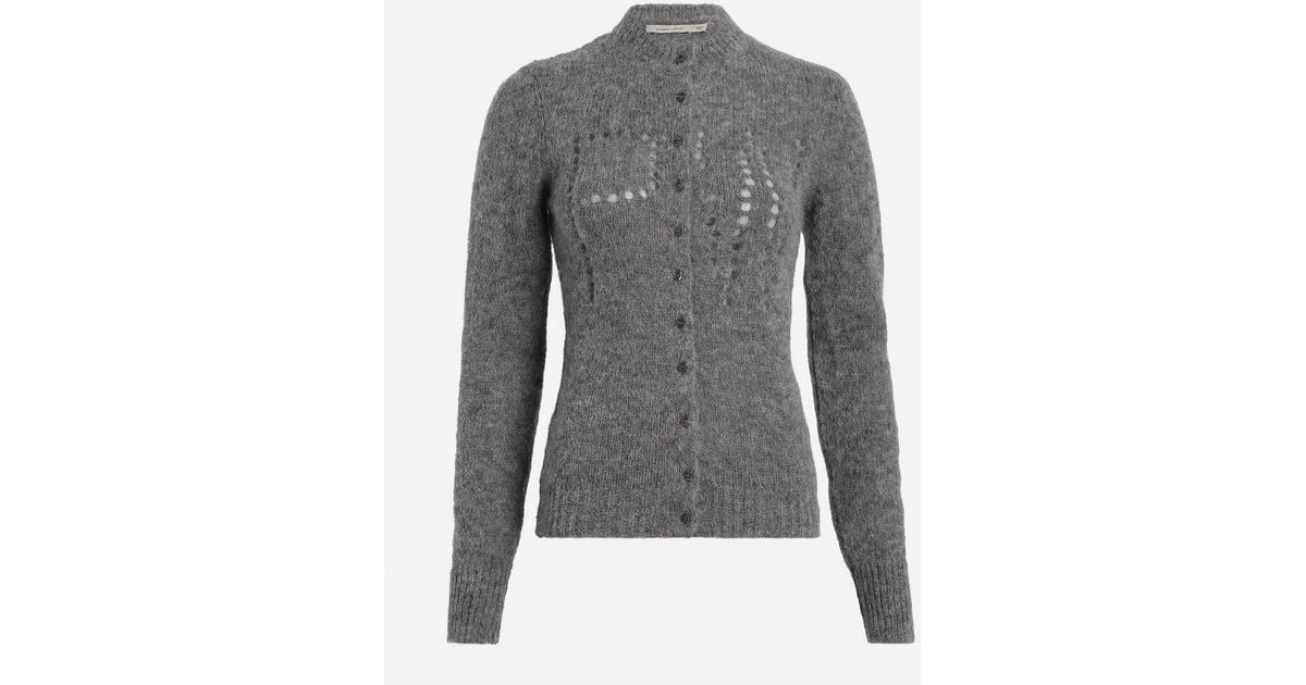 Paloma Wool Dove Cut-Out Knit Cardigan in Grey | Lyst UK