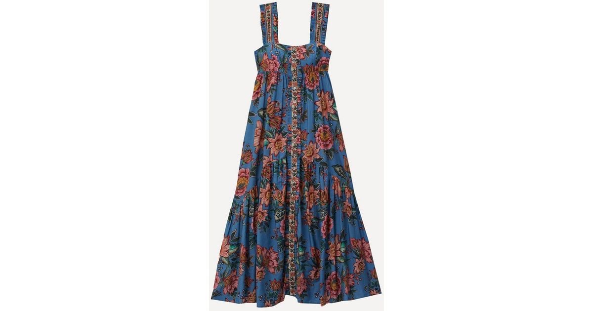 FARM Rio Wonderful Bouquet Maxi-Dress in Blue | Lyst