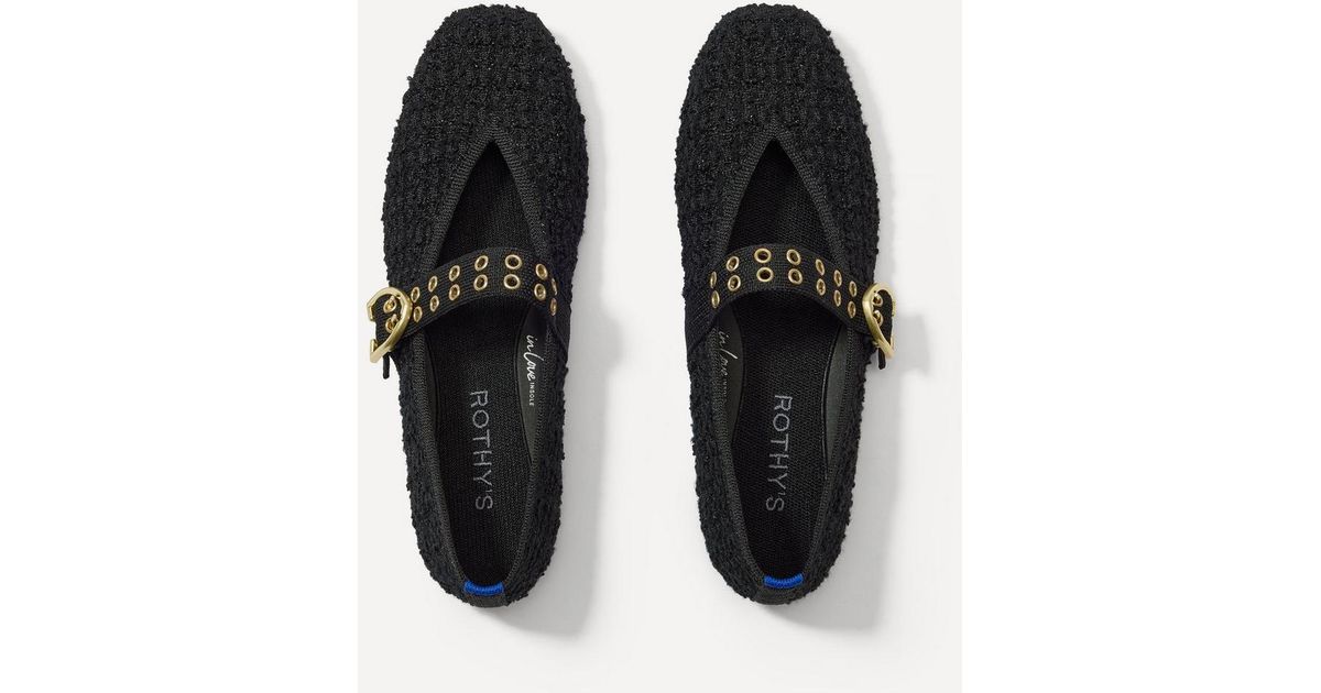 Rothy's The Max Buckle Mary Janes in Black | Lyst UK