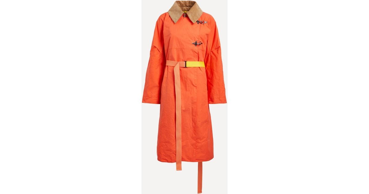 Barbour Women's X Roksanda Vita Showerproof Trench Coat 12 in Red | Lyst UK