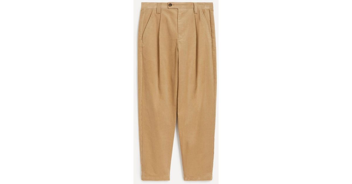 A.P.C. A. P.C. Renato Corduroy Trousers in Natural for Men | Lyst