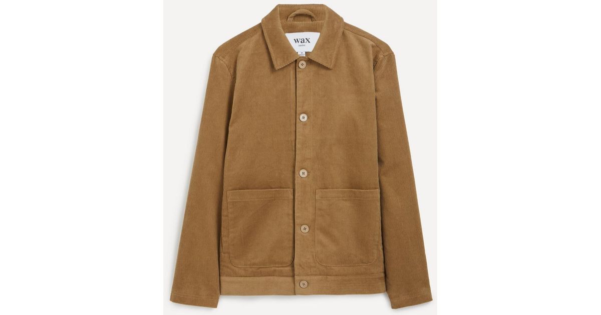 Wax London Landmark Chore Jacket in Brown for Men | Lyst