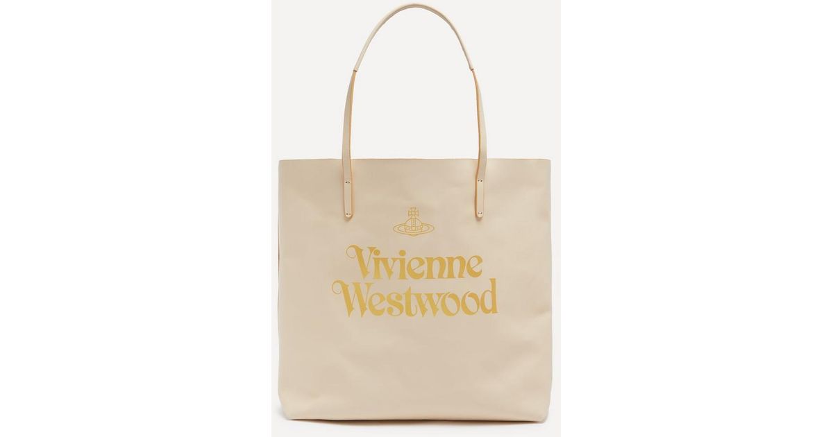Vivienne Westwood Studio Shopper Bag Luxury Gift in Natural | Lyst