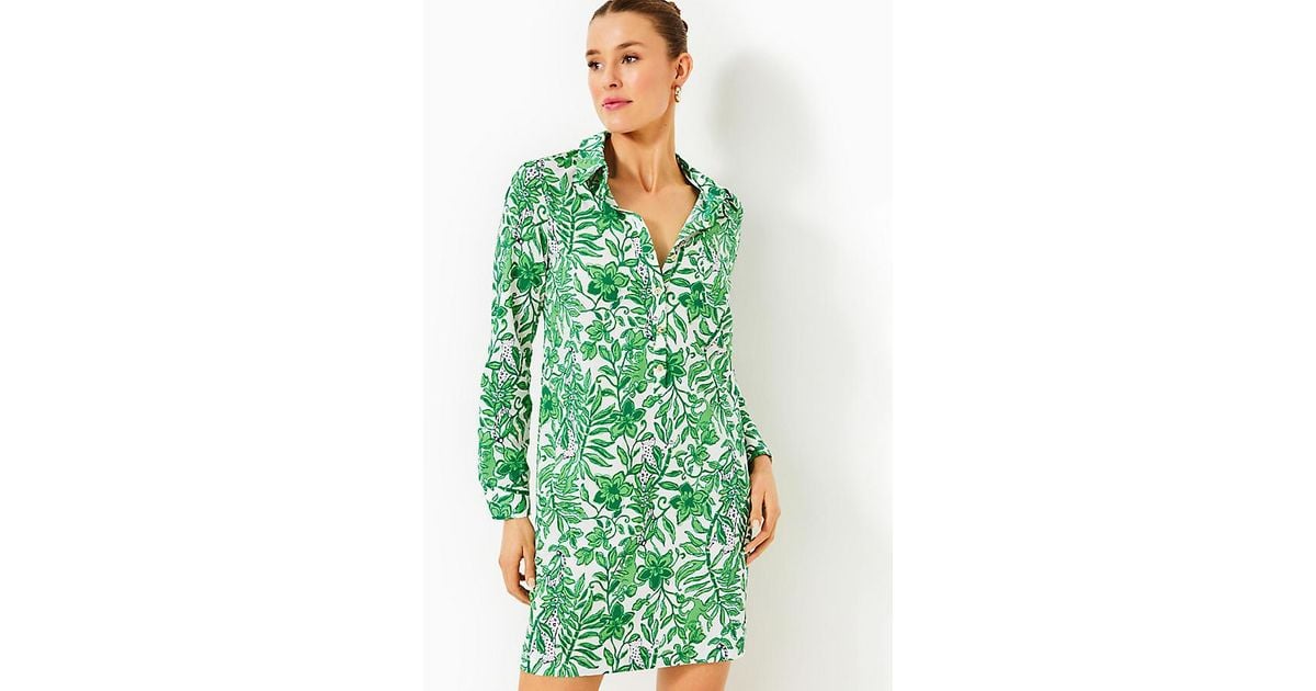 Lilly Pulitzer Upf 50+ Kindra Dress in Green | Lyst
