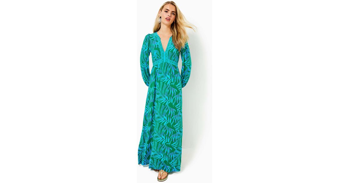 Lilly Pulitzer Wexlee Maxi Dress in Blue | Lyst