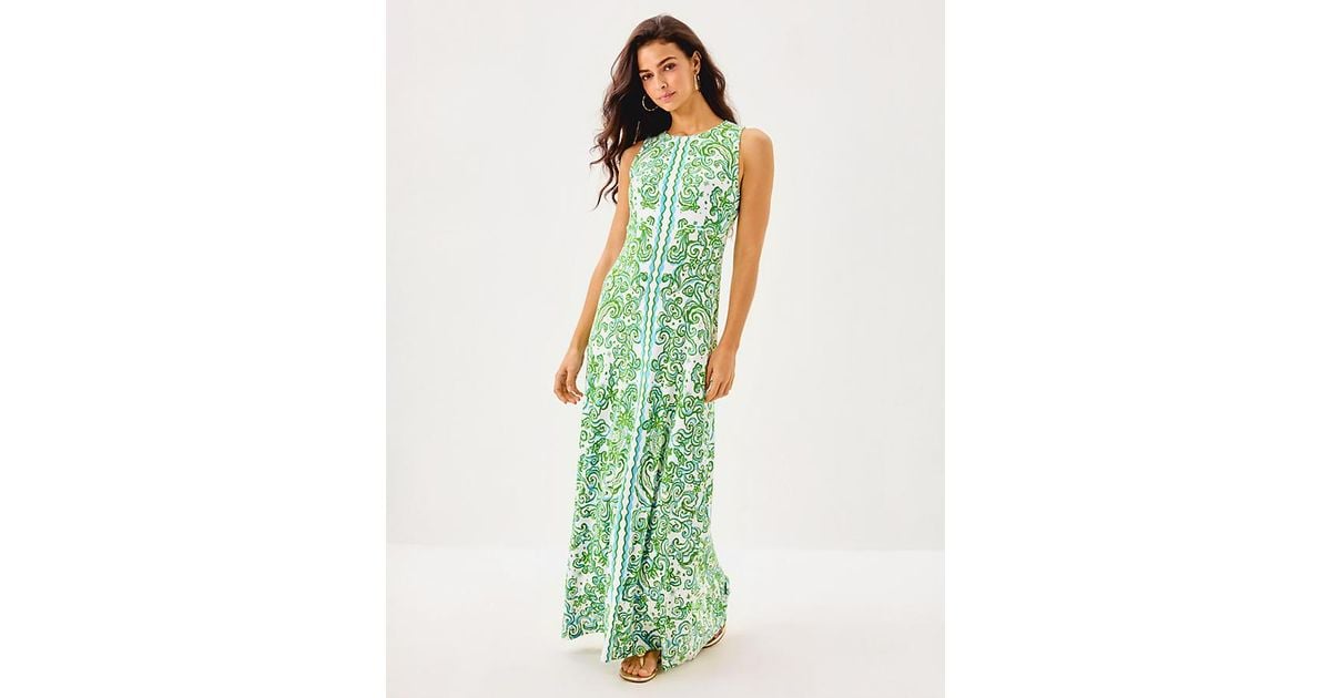 Lilly Pulitzer Ellison Maxi Dress in Green | Lyst
