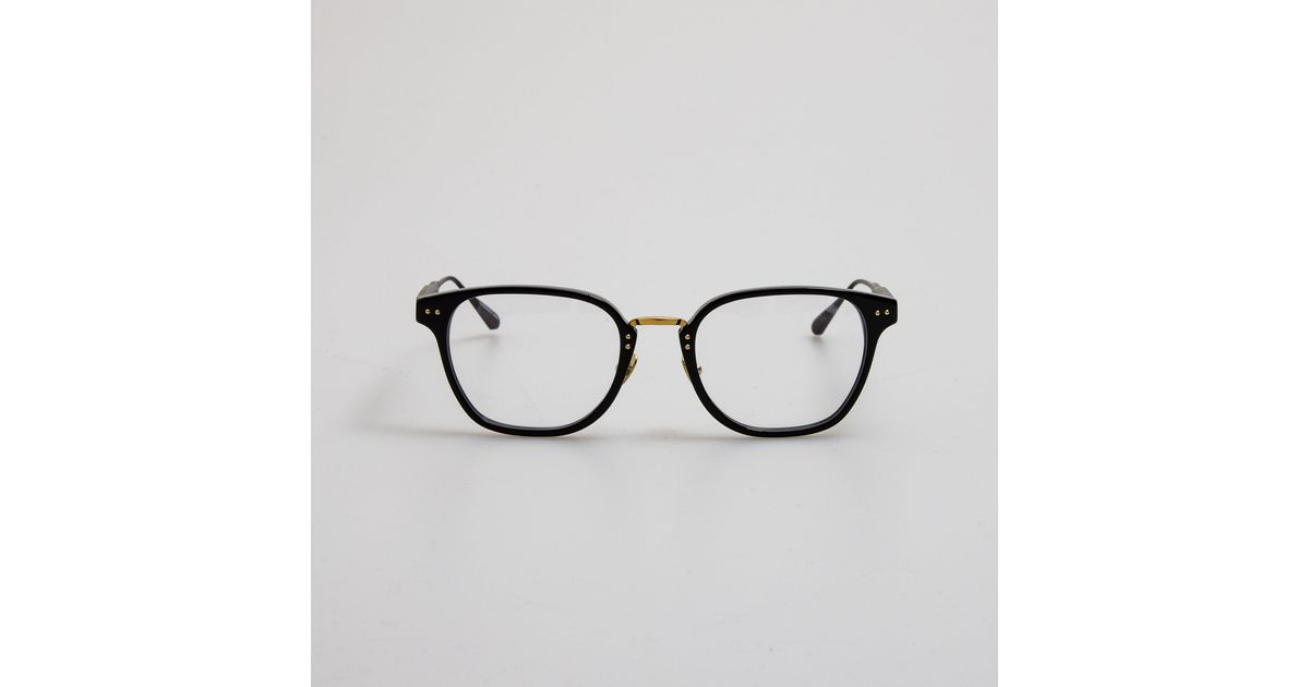 Linda Farrow Men's Jeffrey Optical Frame in Metallic for Men | Lyst