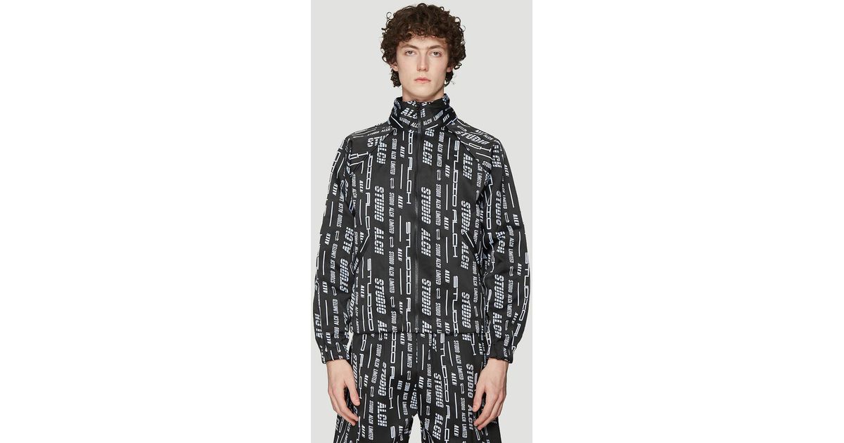 STUDIO ALCH Lanyard Logo Jacket in Gray for Men | Lyst