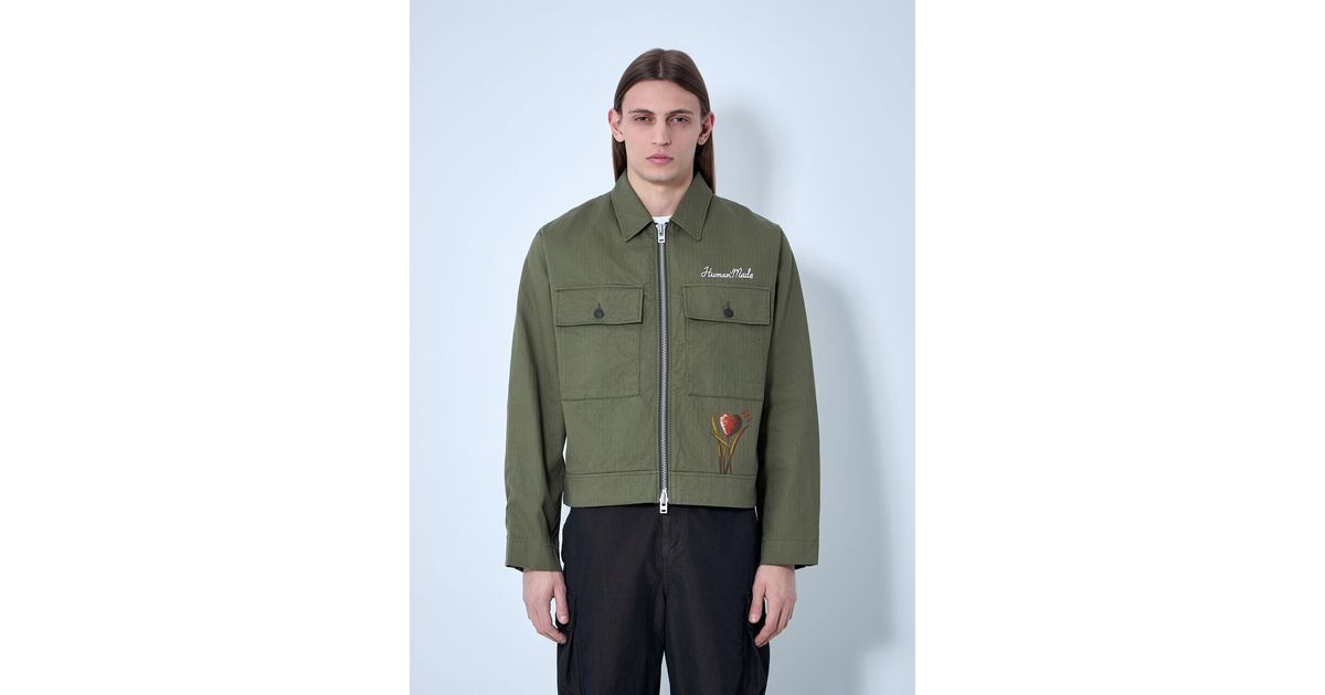 Human Made Military Jacket in Green for Men | Lyst