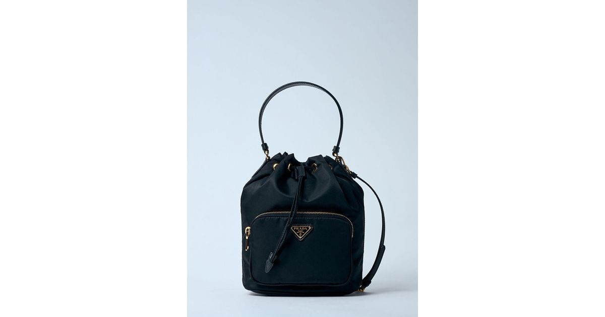 Prada Re-nylon Bucket Bag in Blue | Lyst