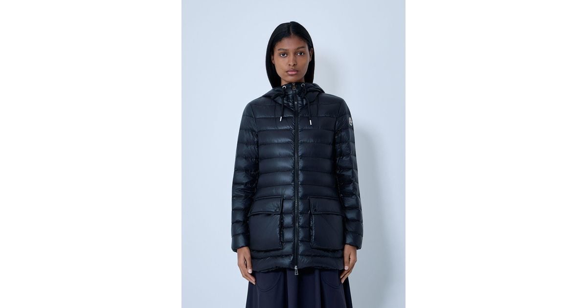Moncler Jasmin Short Parka Jacket in Blue | Lyst UK