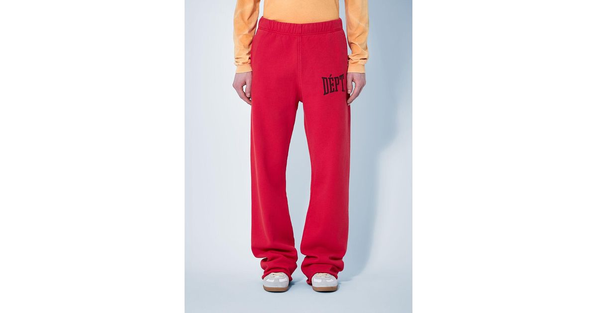 GALLERY DEPT. Logo Motif Track Pants in Red for Men | Lyst