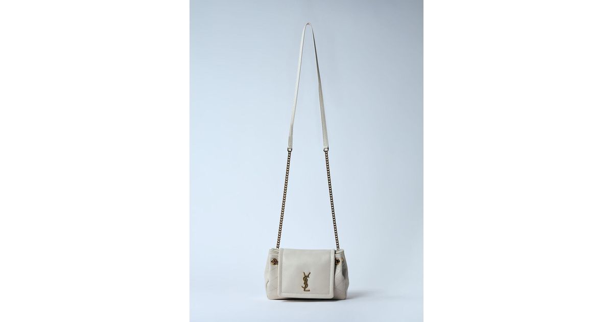 Saint Laurent Mini Nolita Crossbody Bag in Blue | Lyst