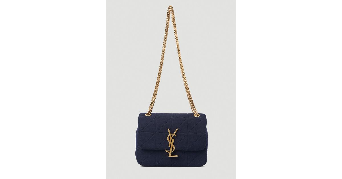 Saint Laurent Wool Jamie Medium Shoulder Bag in Blue | Lyst Saint Laurent Wool Jamie Medium Shoulder Bag in Blue | Lyst
