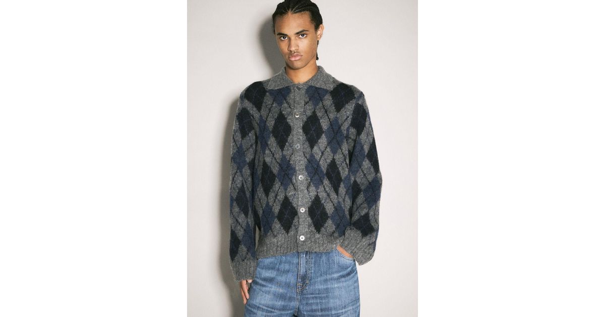 Our Legacy Evening Polo Sweater in Blue | Lyst