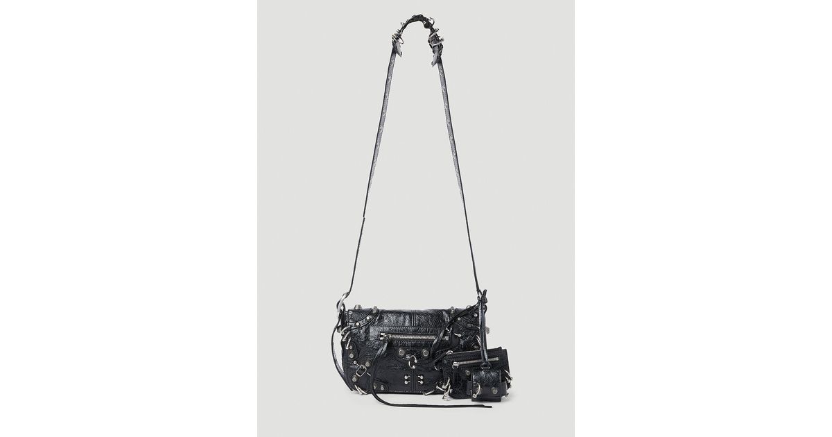 Balenciaga Le Cagole Piercing Crossbody Bag in White for Men | Lyst