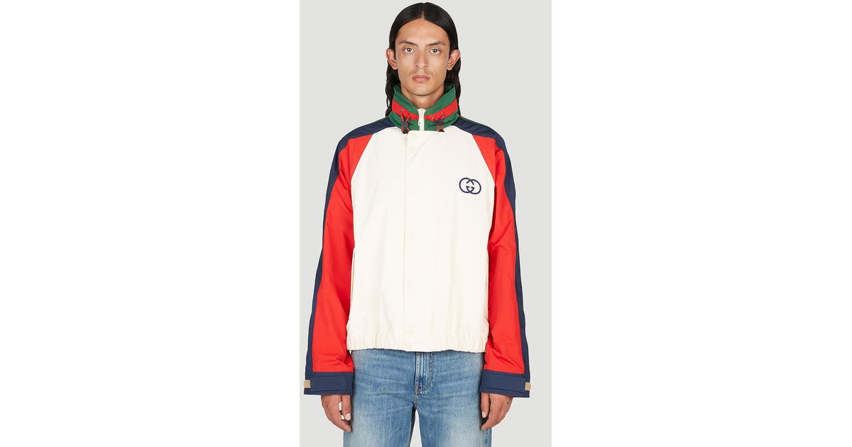 Gucci Interlocking G Colour Block Track Jacket in Red for Men | Lyst Gucci Interlocking G Colour Block Track Jacket in Red for Men | Lyst