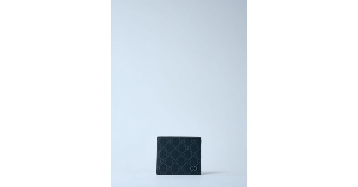 Gucci Gg Bi-fold Wallet in Blue for Men | Lyst