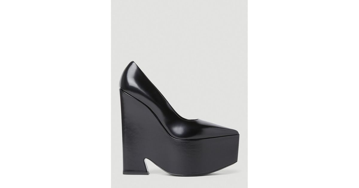 Versace Tempest Platform High Heels in Black | Lyst