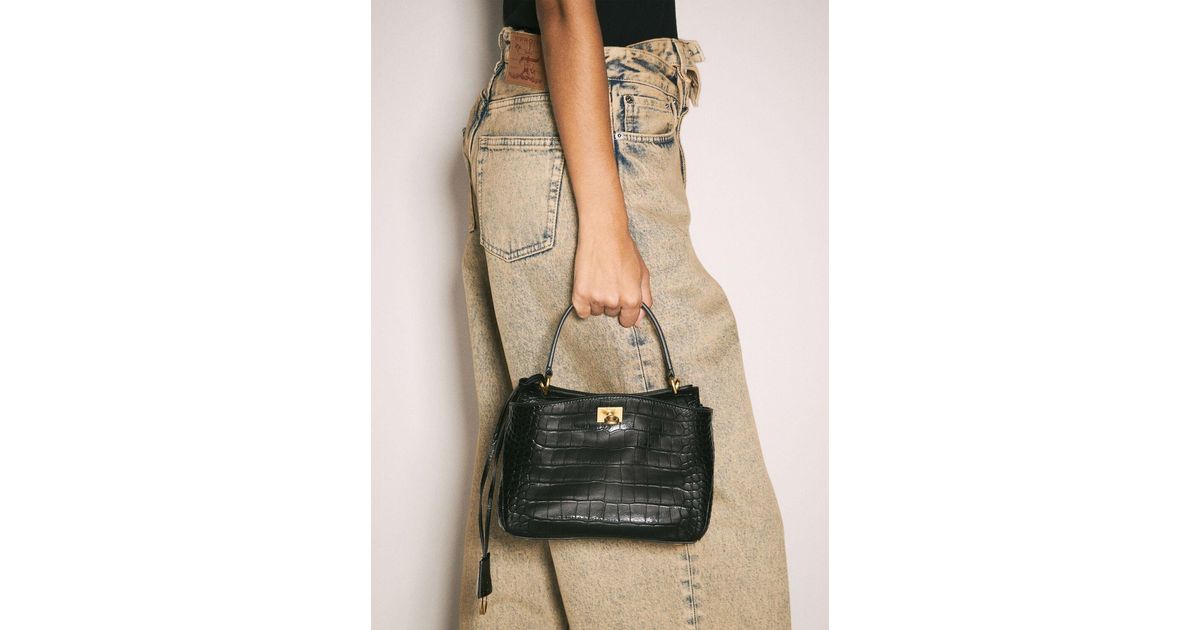 Balenciaga Mini Rodeo Handbag in Green | Lyst