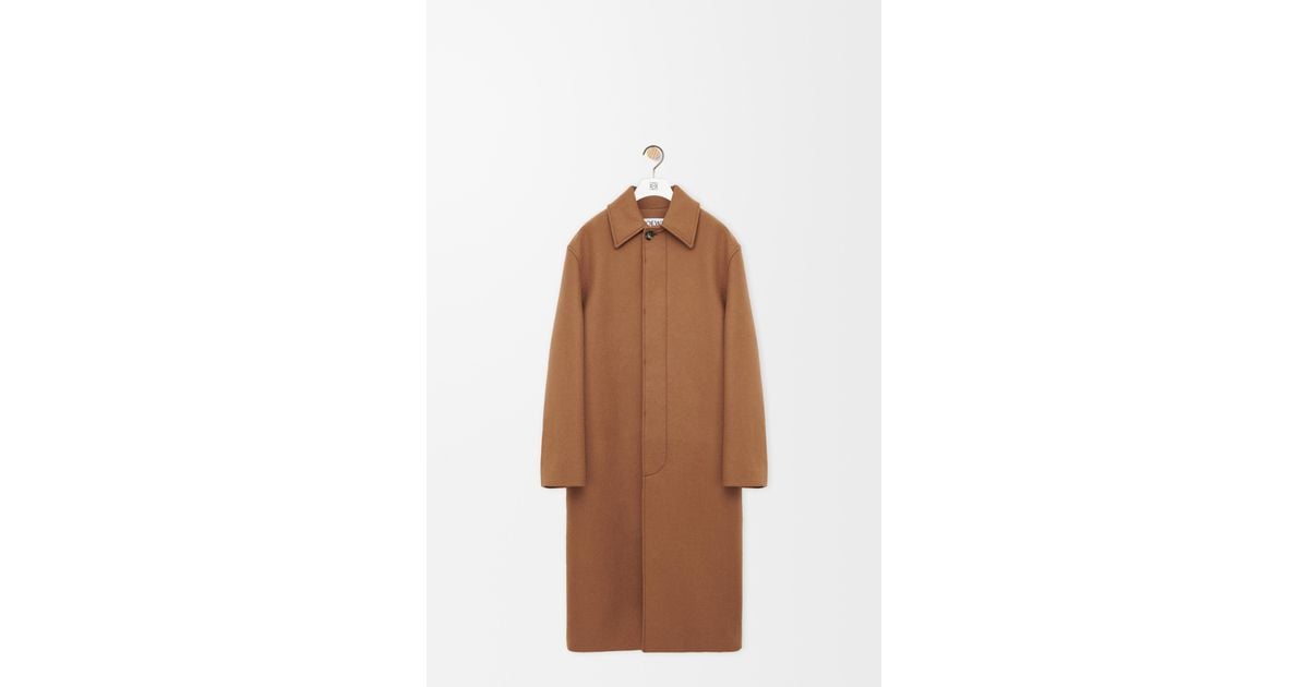 Loewe Belted Coat in Brown for Men | Lyst UK