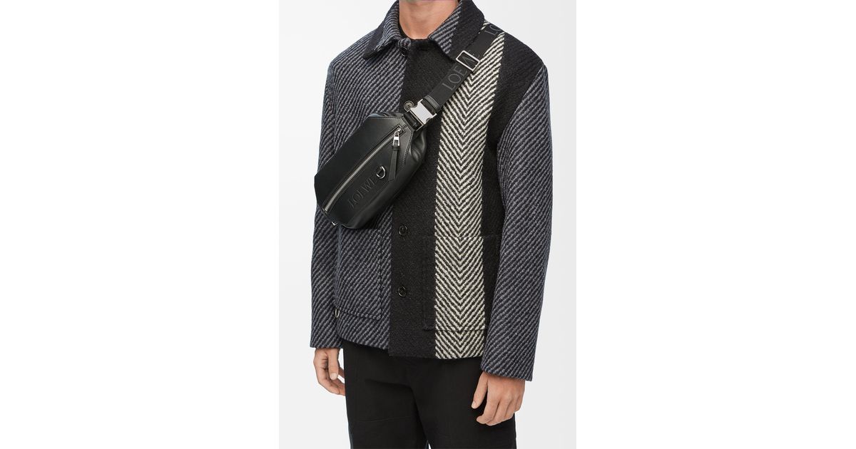 Loewe Luxury Convertible Sling In Classic Calfskin For in Black for Men ...