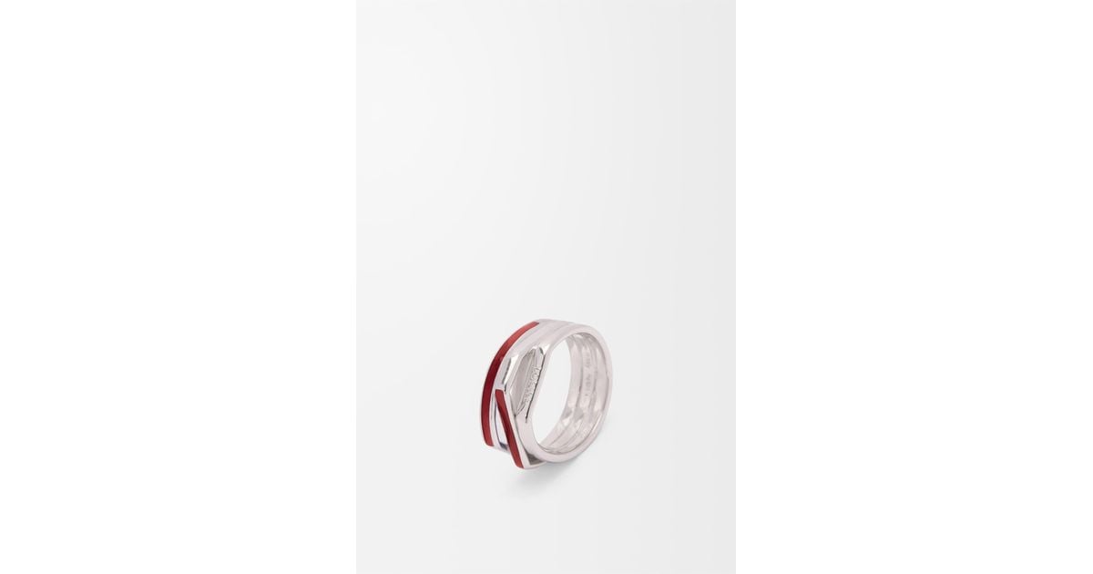 Loewe Stacked Ring in White | Lyst