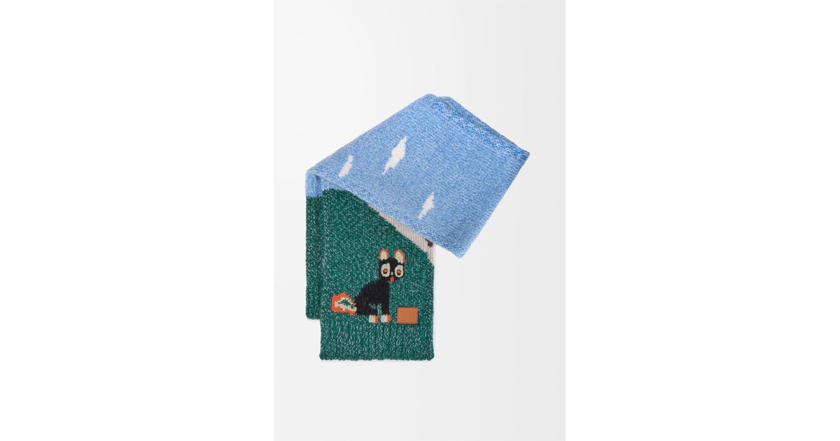 Loewe Scarf in Blue | Lyst UK