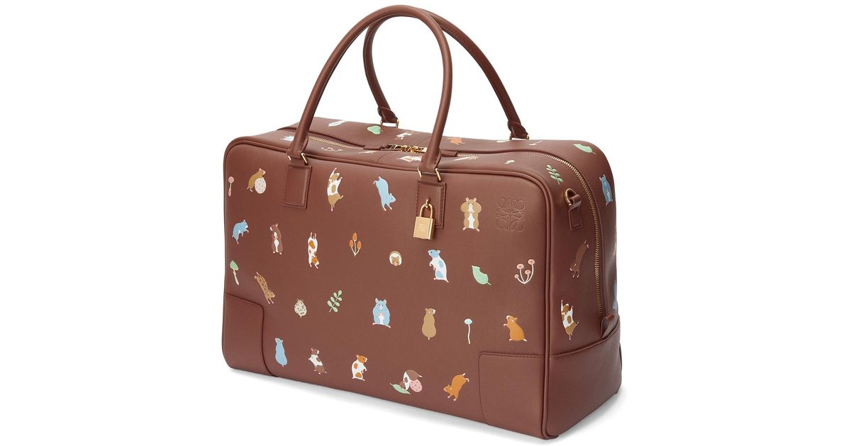 Loewe Hamster Amazona 44 Bag In Nappa Calfskin in Brown for Men | Lyst