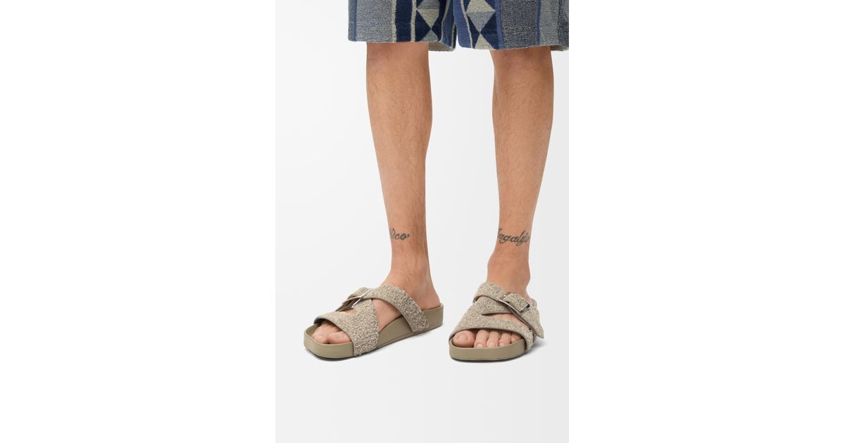 Loewe Ease Buckle Slide in Blue for Men | Lyst