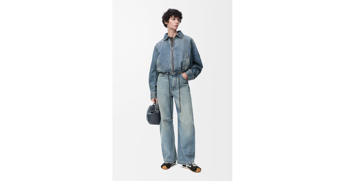 Loewe Luxury Balloon Jacket In Denim in Blue | Lyst