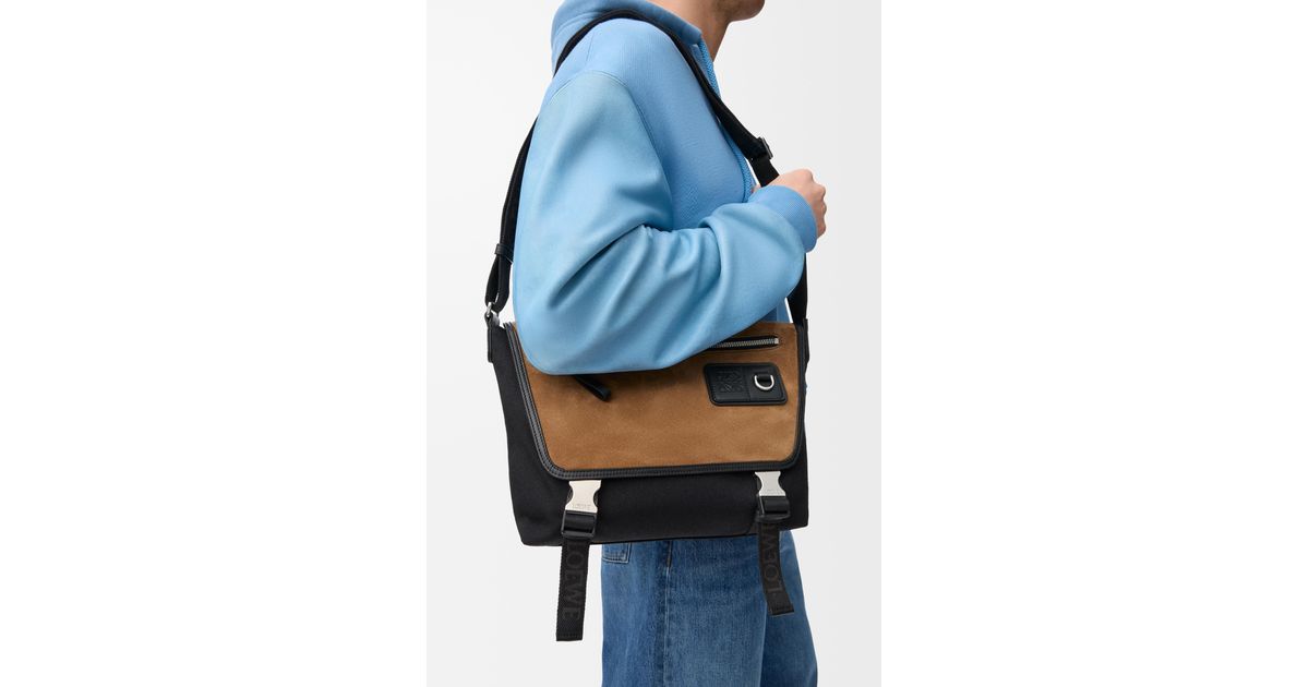Loewe Medium Flex Messenger in Blue for Men | Lyst