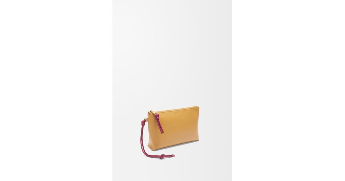Loewe Knot T Pouch In Shiny Nappa Calfskin | Lyst