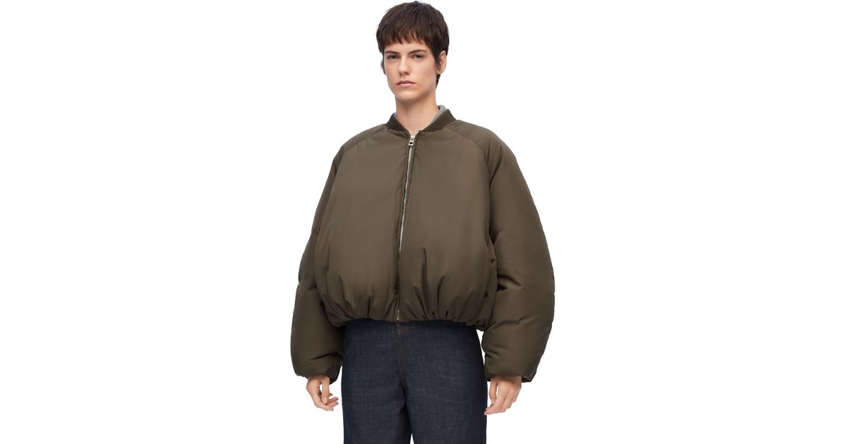 Loewe Luxury Padded Bomber Jacket In Nylon in Blue | Lyst