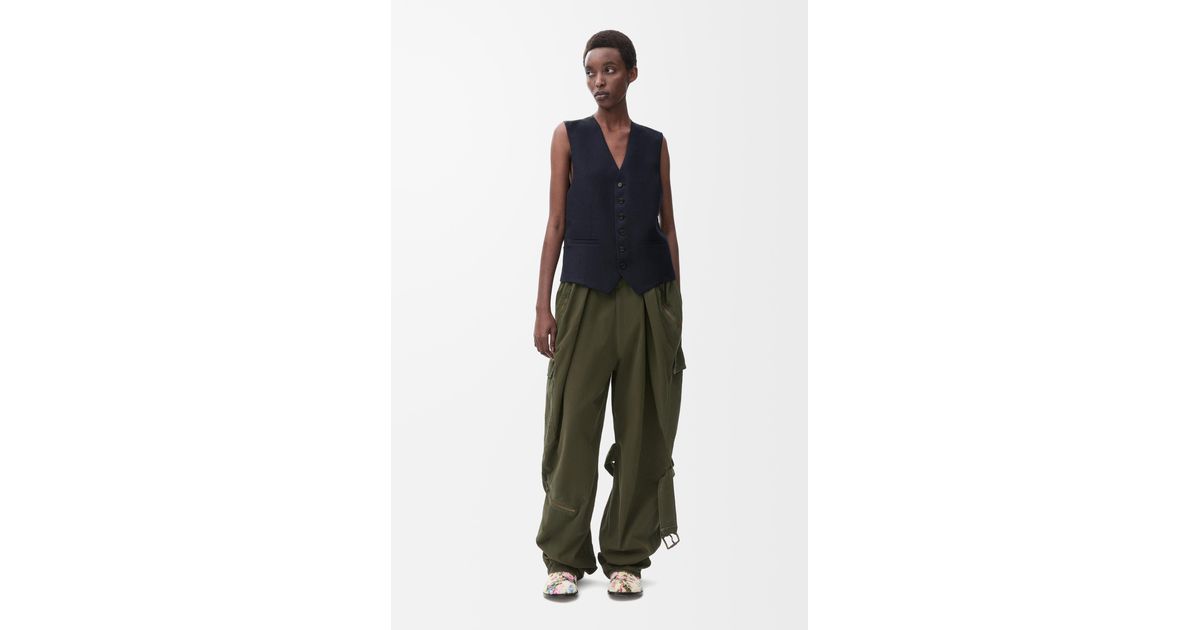 Loewe Balloon Cargo Trousers in Green | Lyst