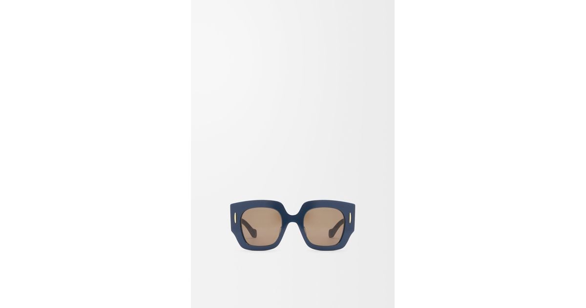 Loewe Luxury Square Screen Sunglasses For Material: Acetate in Blue ...