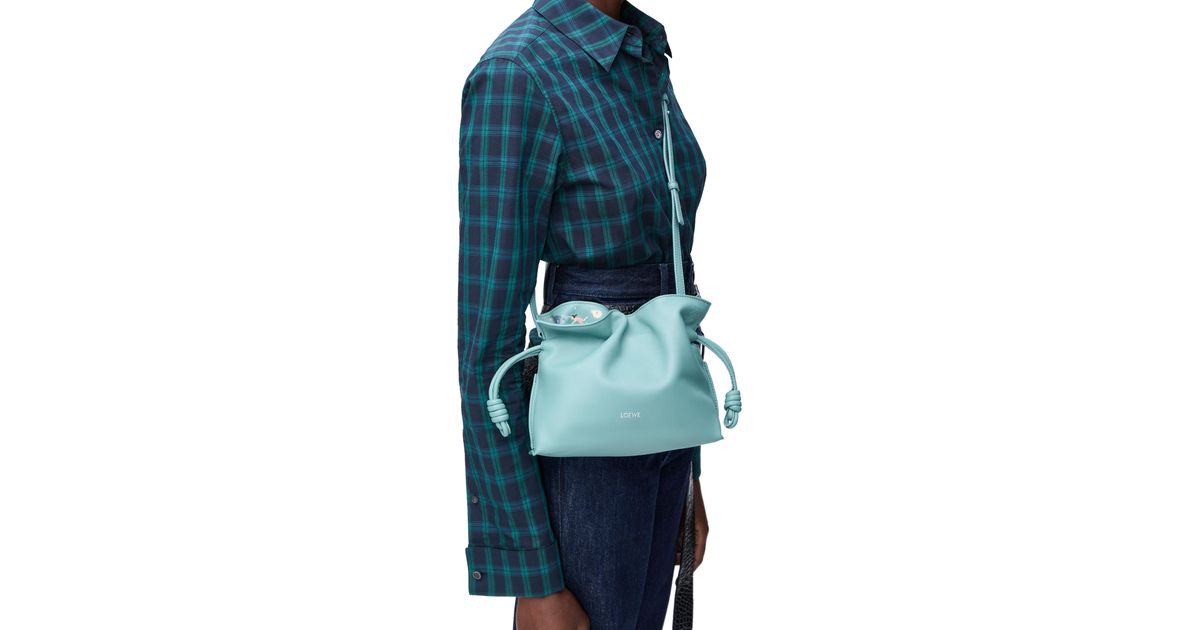 Loewe Squid Mini Flamenco Clutch In Nappa Calfskin in Blue | Lyst