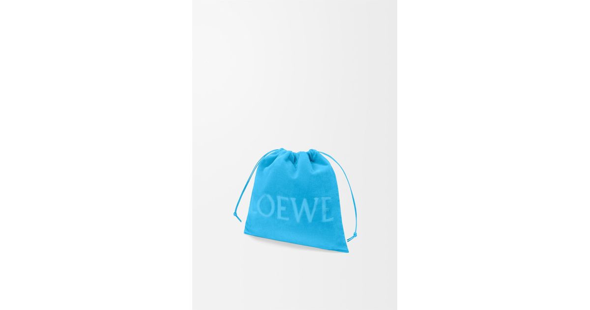 Loewe Medium Drawstring Pouch in Blue | Lyst