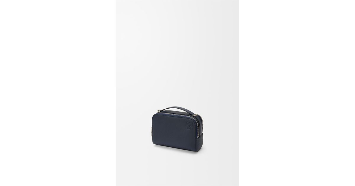 Loewe Mini Crossbody Camera Bag In Soft Grained Calfskin in Blue for ...