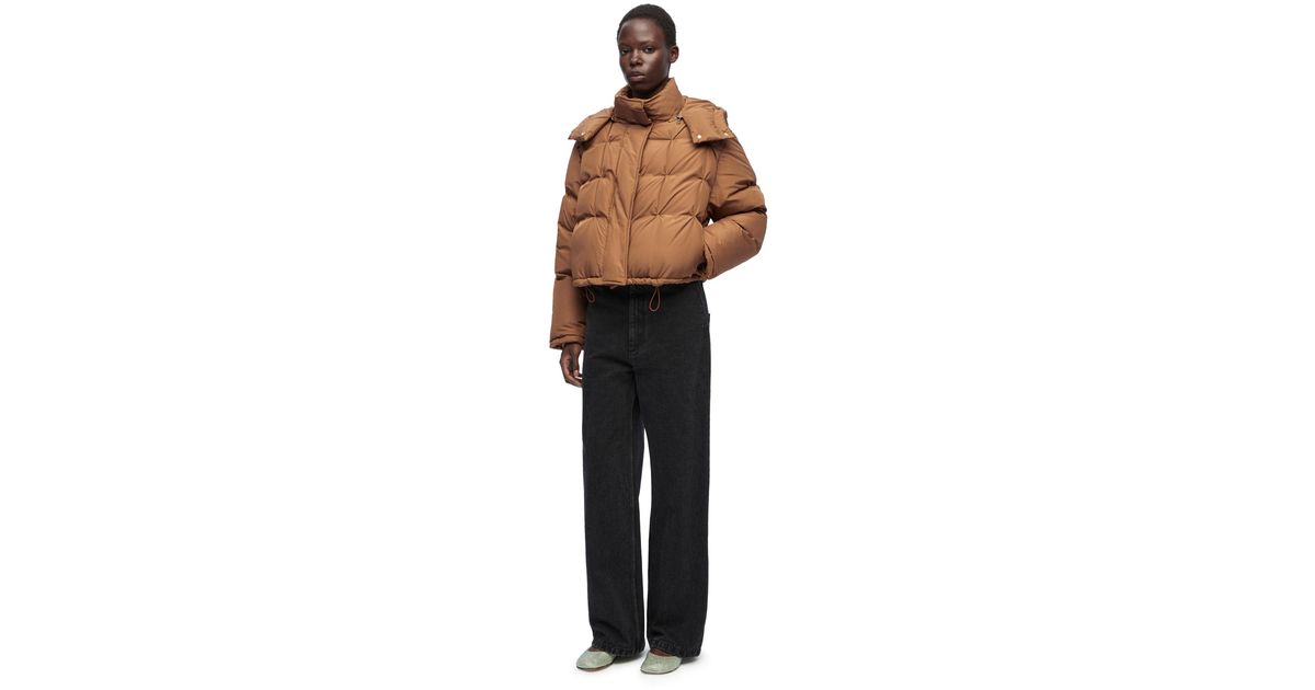 Loewe Luxury Puffer Jacket In Nylon in Brown | Lyst UK