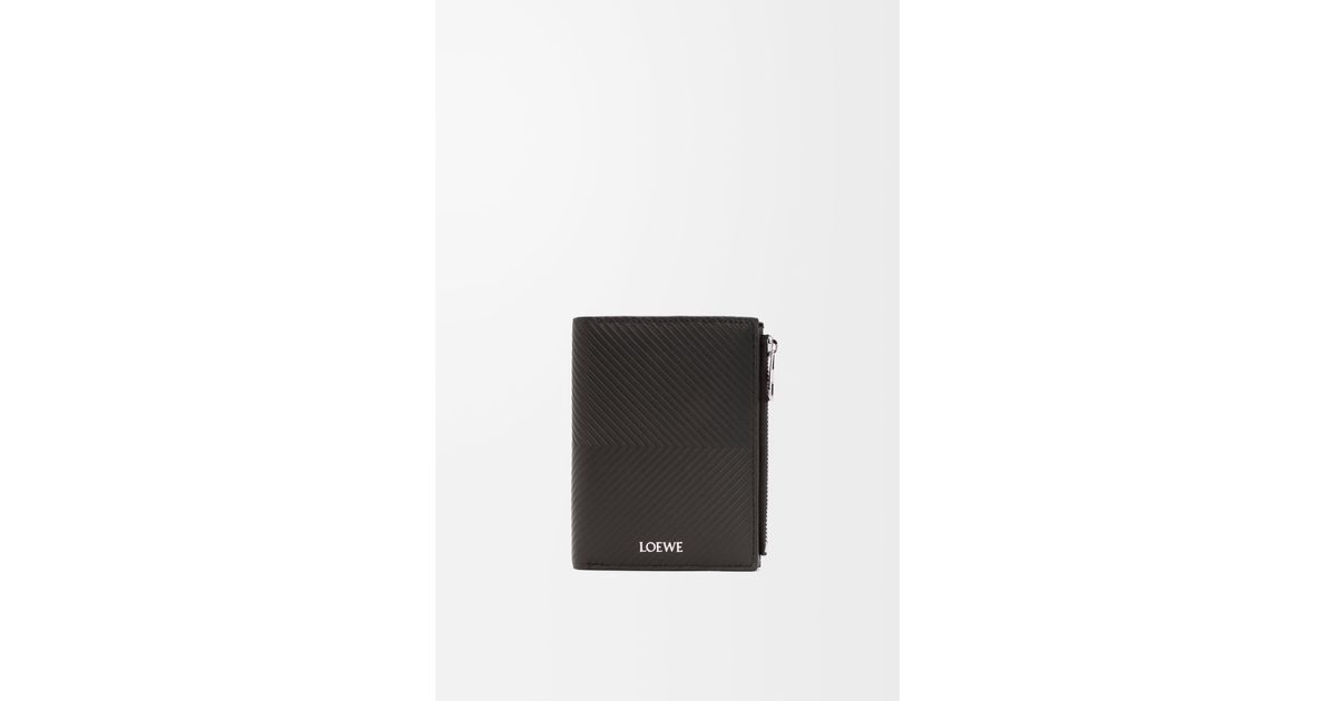 Loewe Slim Compact Walllet in Black for Men | Lyst UK