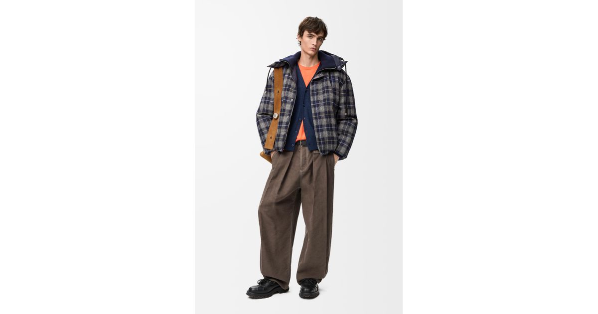 Loewe Puffer Jacket in Blue for Men | Lyst