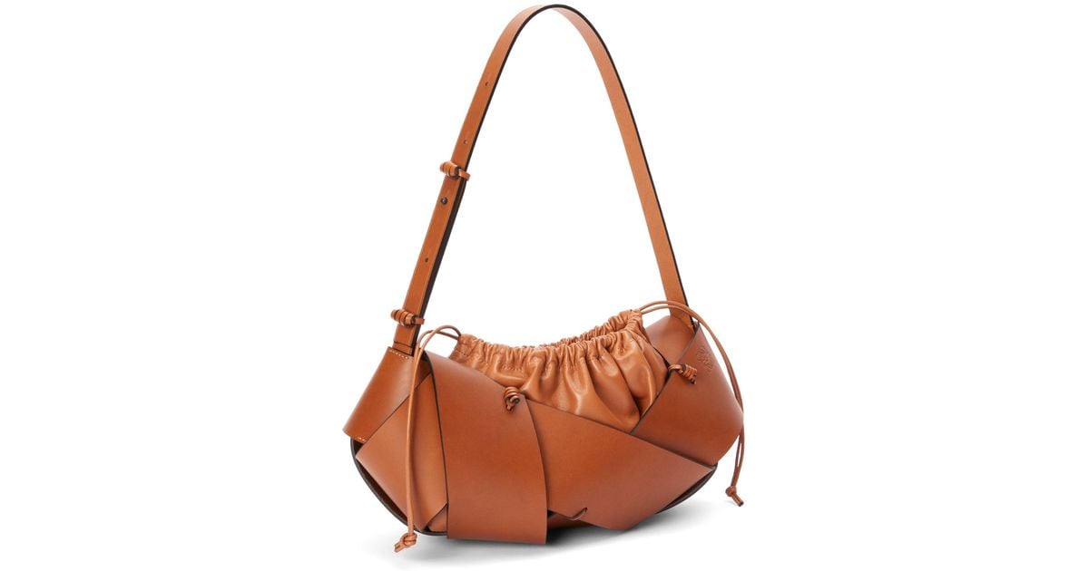 Loewe Luxury Interlaced Hobo Bag in Brown | Lyst